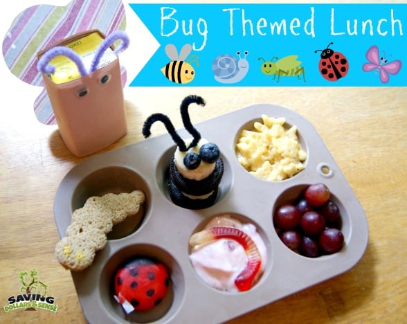 Muffin Tin Bug Theme Lunch - Saving Dollars and Sense