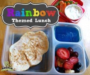 Rainbow Themed Lunch - Saving Dollars & Sense