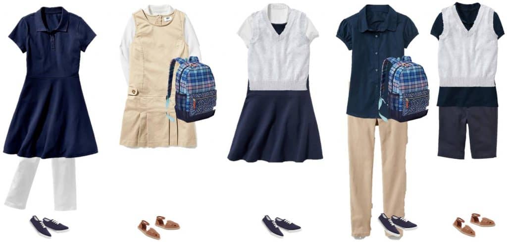 Mix & Match School Uniforms for Girls - Saving Dollars & Sense