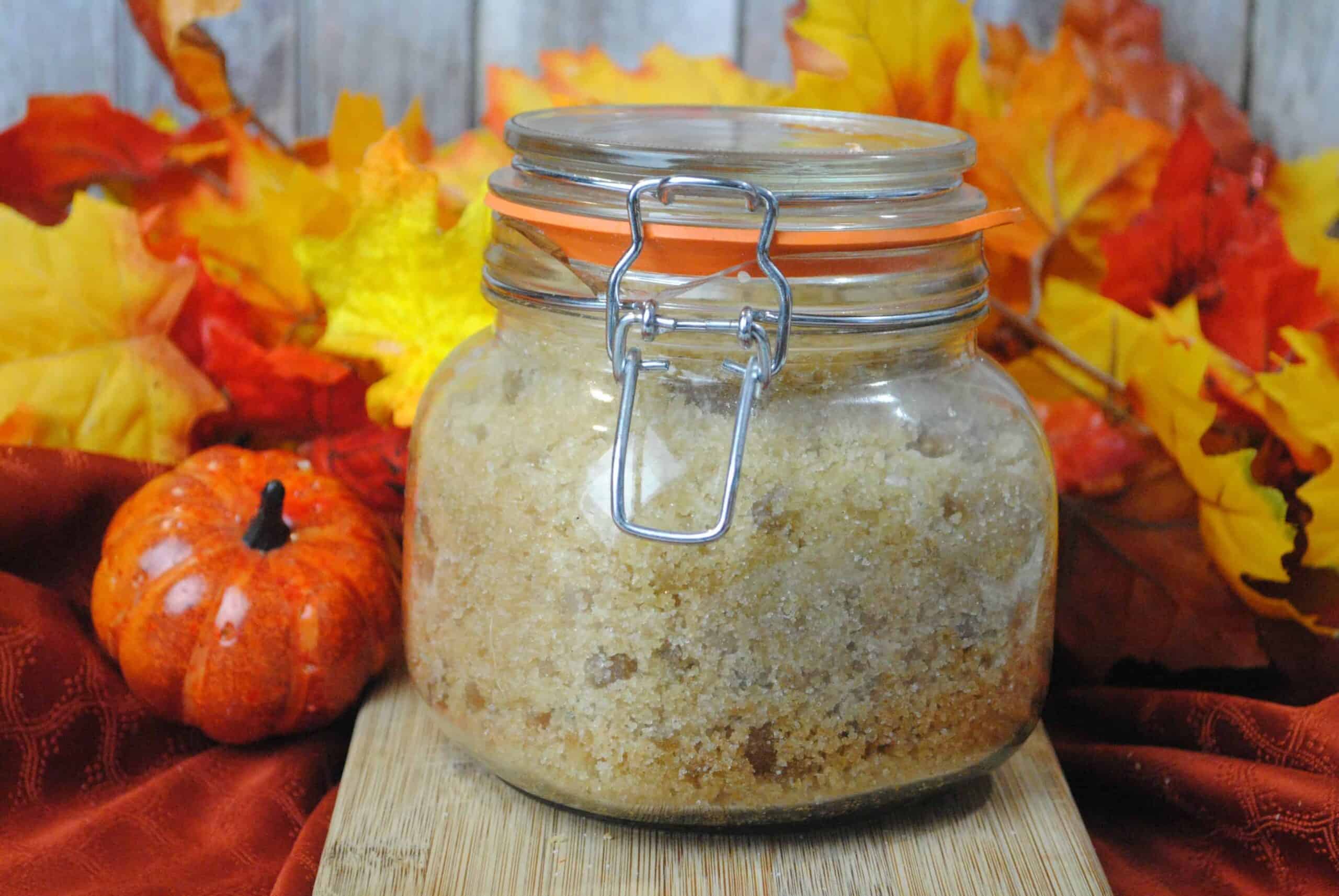 Pumpkin Spice Sugar Scrub - Saving Dollars and Sense