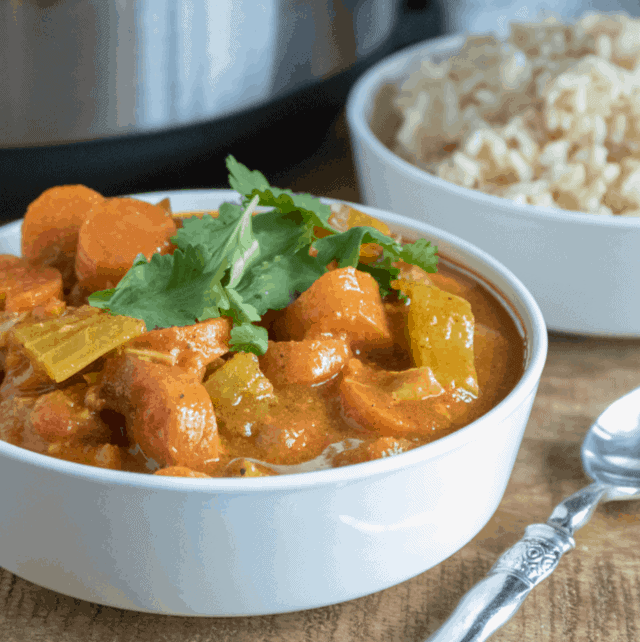 Instant Pot Curry Chicken and Vegetables - Saving Dollars and Sense
