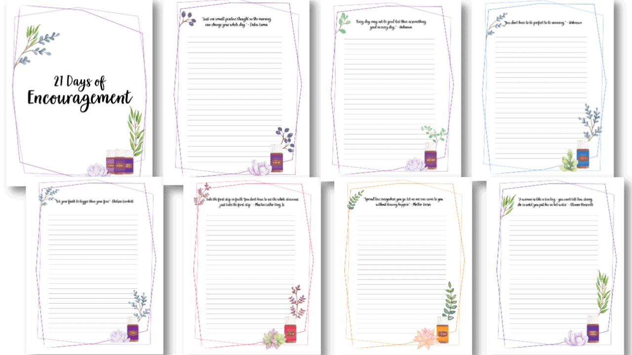 Free Encouragement Journal + 21 Day Challenge - Saving Dollars and Sense