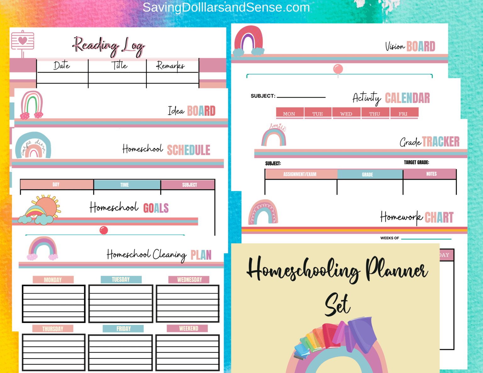 Free Homeschool Planner - Saving Dollars and Sense