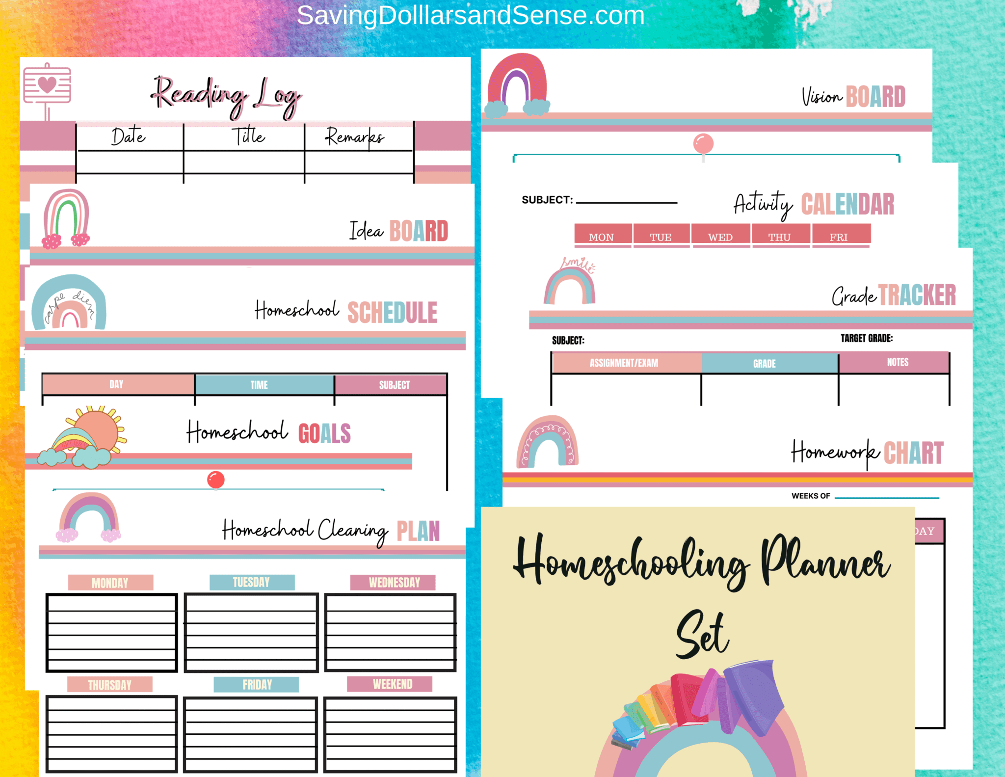 Free Homeschool Planner - Saving Dollars and Sense