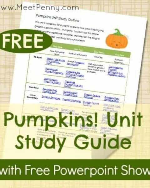 FREE Pumpkin Unit Study - Saving Dollars and Sense