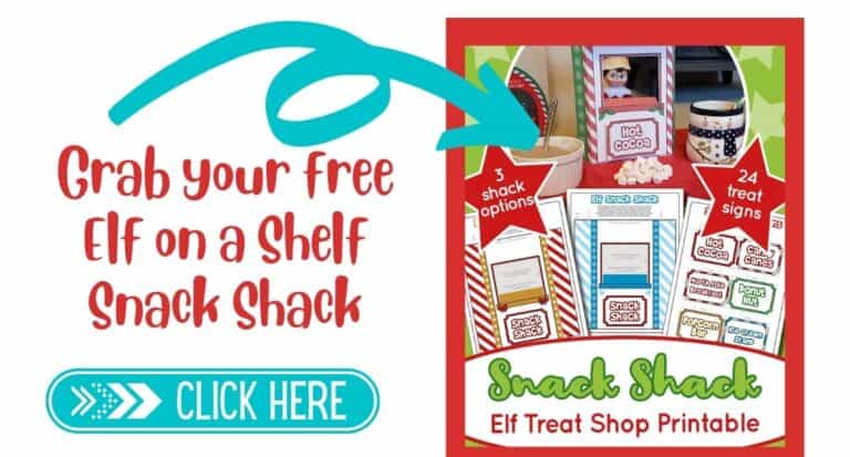 Elf on a Shelf Printable Snack Shack - Saving Dollars and Sense