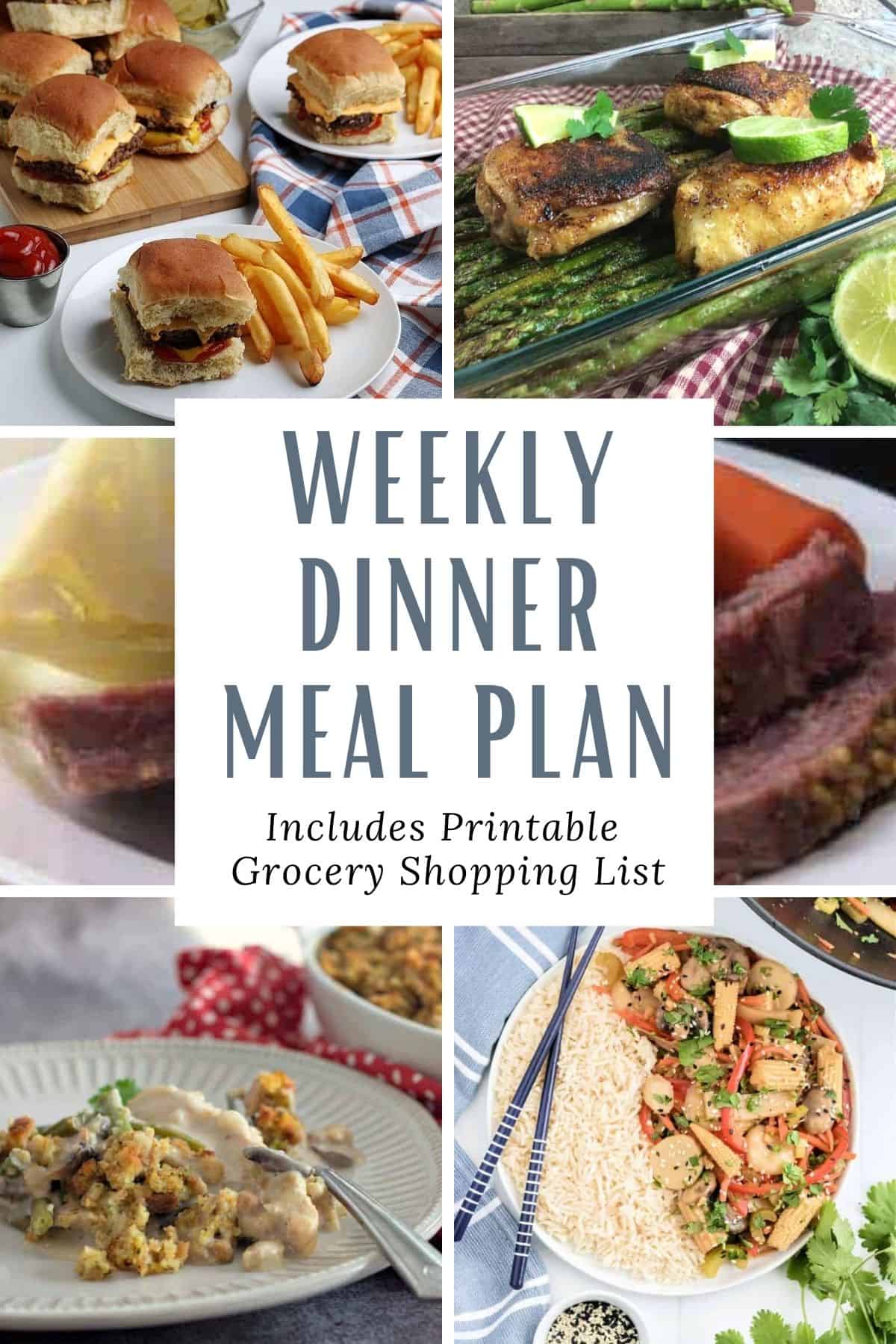 Weekly Meal Plan 6 - Saving Dollars and Sense