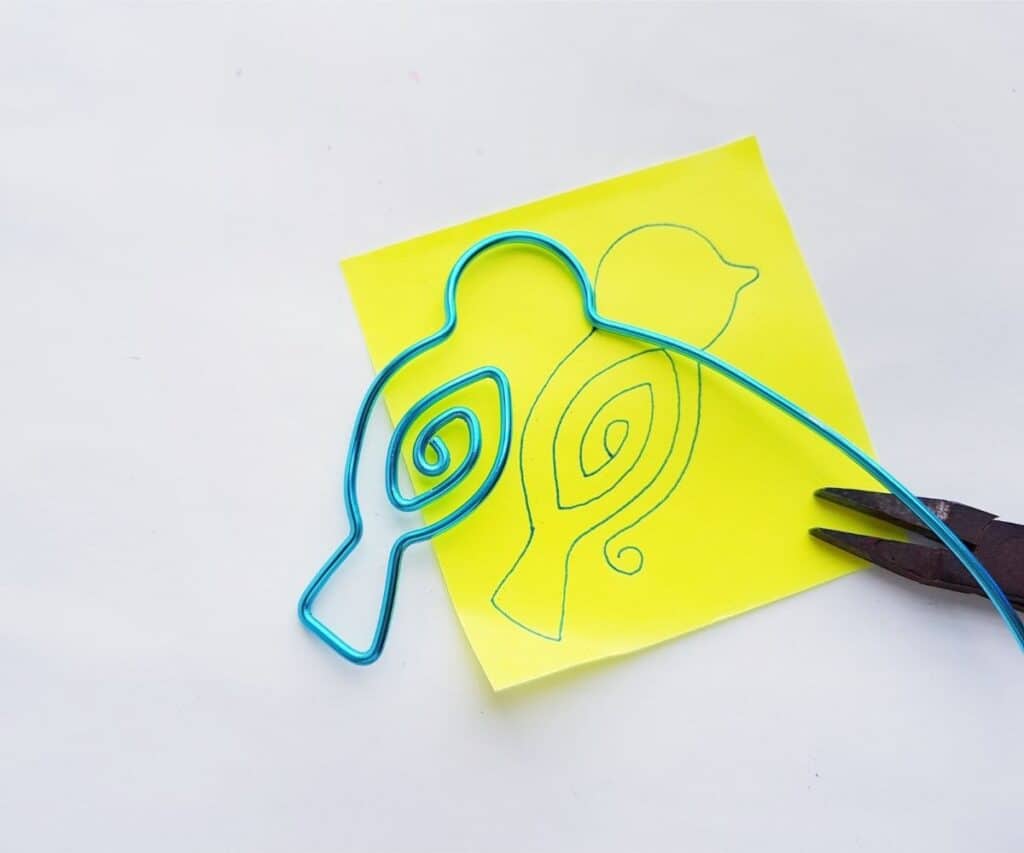 Wire Bird DIY Bookmark Template - Saving Dollars and Sense