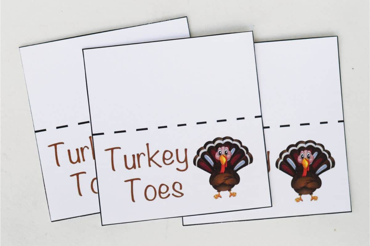 Turkey Toes FREE Printable - Saving Dollars and Sense