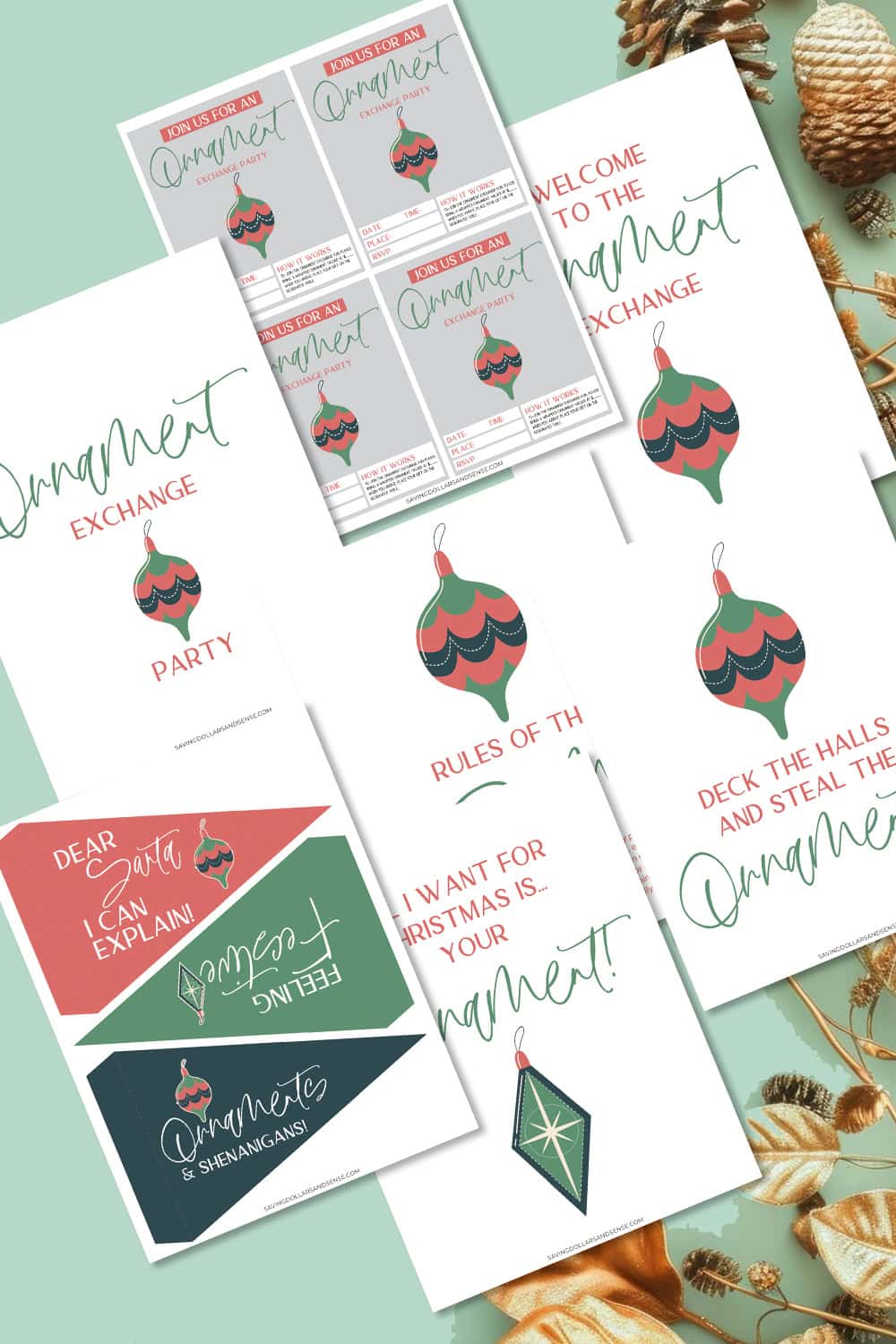Christmas Ornament Exchange - Saving Dollars and Sense